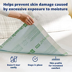 Medline Ultrasorbs AP Drypads, Super Absorbent Disposable Underpad, 30 x 36 inches, 10 Count (Pack of 4), Great for use as Bed pad Protector, Furniture Protection, Incontinence Care