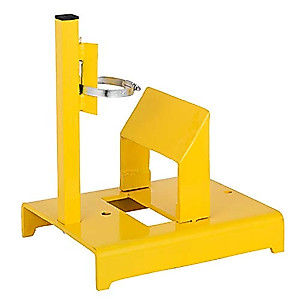 Happybuy 14 inches Yellow Lawn Mower Blade Sharpener Grinder Motor NOT Included Garden Blade Sharpener Adjustable Ring Rust 30°Angle