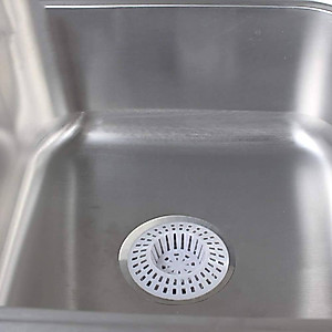 Kitchen Sink Filter Reusable Plastic Bath Sink Strainer Set 7 cm Pack of 2 White