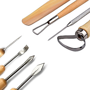 Meuxan 30PCS Pottery Tools Clay Sculpting Tool Set