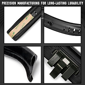 WEILEITE Front Door Window Channel Felt Trim Seal Weather Stripping Kit Compatible with GMC C1500 C2500 C3500 K1500 K2500 K3500 Suburban Jimmy Chevy C10 C20 C30 K5 K10 K20 K30 Blazer Suburban Truck