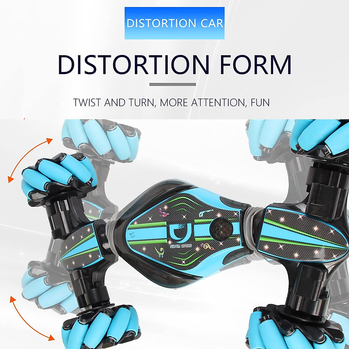 AAA777USA Remote Control Stunt Car with Gesture Control, Off-Road Drift Stunt Twist Car with 360 Degree Slips & Flips RC Toys for Kids and Adults – Birthday Gifts for Kids (Big Size)