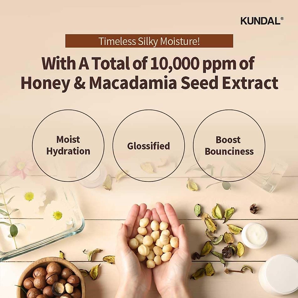 KUNDAL Honey&Macadamia Hydro-Intensive Moisture Premium Nature Hair Shampoo [Blackberry Bay] Sulfate Free, Macadamia Oil for Damaged Hiar care, Deep Clean & Hydration 1,000ml (300ml x2ea)