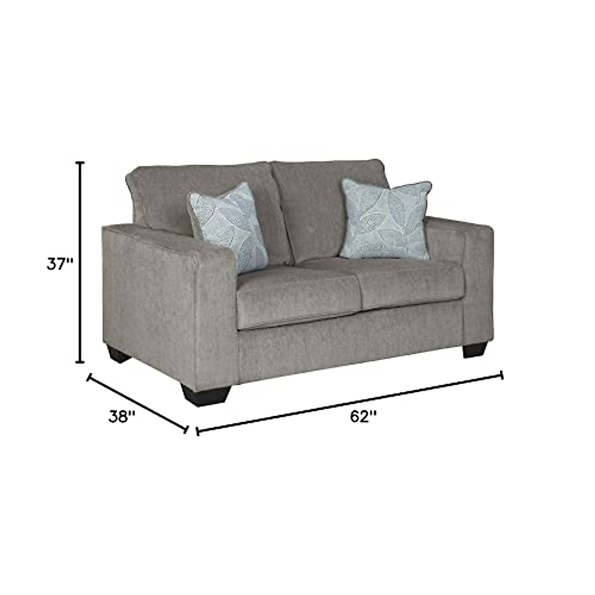 Signature Design by Ashley Altari Love Seats, Gray