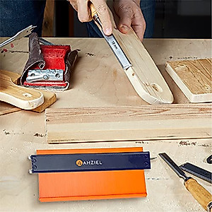 Contour Gauge Tool with Lock (10 inch) - Adjustable Duplicator Profile Tool, Precisely Copy Irregular Shapes, Ultra Wide Edge Measuring Tool Must Have for DIY Construction Handyman Woodworking Tracing