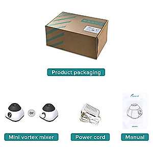 LAB FISH Mini Vortex Mixer with Touch Function Speed 3000 RPM Scientific Lab Vortex Shaker Mixing for Test Tubes,Acrylic Paints,Gel Polish,Nail Polish and Eyelash Adhesives,Mix Up to 50ML