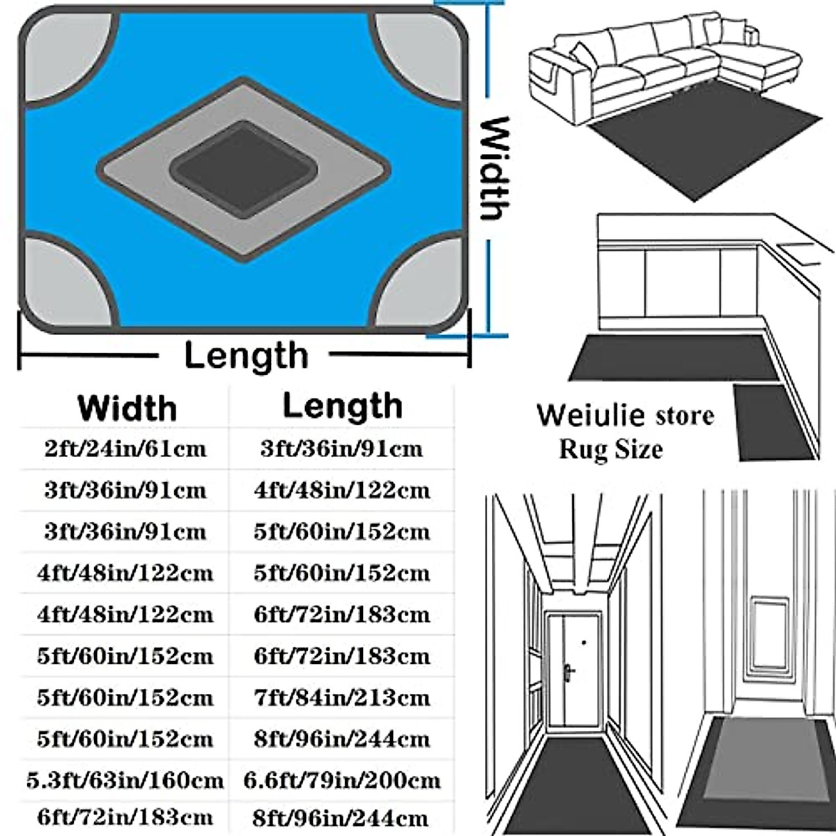 Checkered Flag Racing Black and White Kids Rugs, Indoor Non-Slip Area RugsMachine Washable Breathable Durable Carpet for Front Entrance Floor Decor 2' by 3'