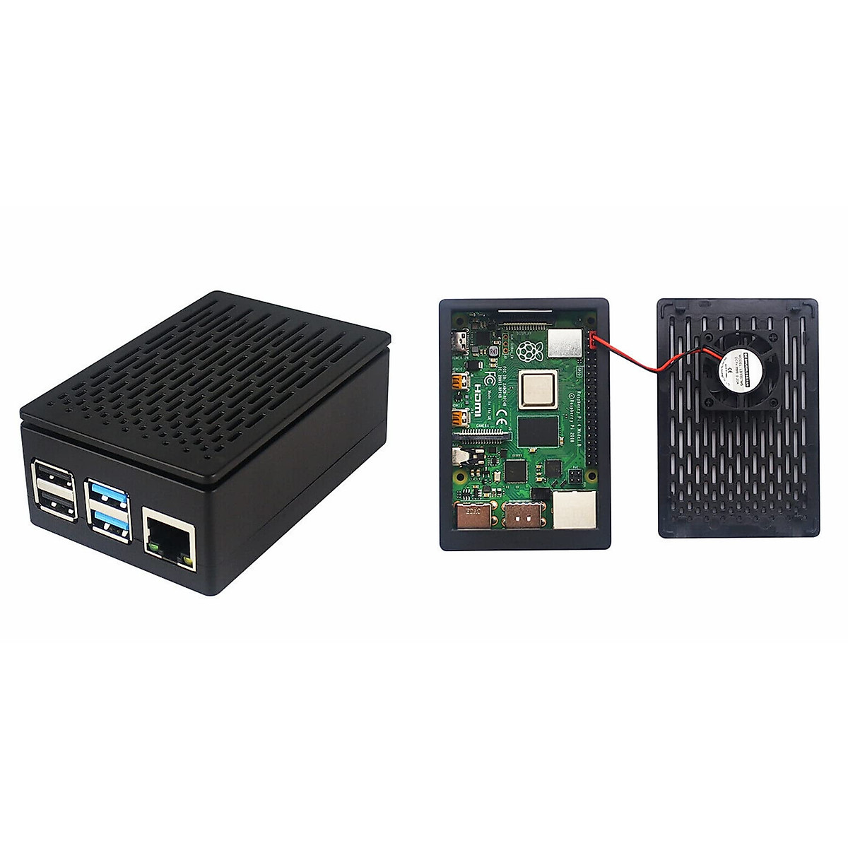 DIGISHUO Raspberry Pi 4B Model B 8GB RAM DIY Kit | with Case | Pi Cooling Fan | San Disk 64G SD Card Micro-SD | Micro HDMI Cable | Sufficient 5V 3A Power Supply (8G Module 8 in 1 Kit)