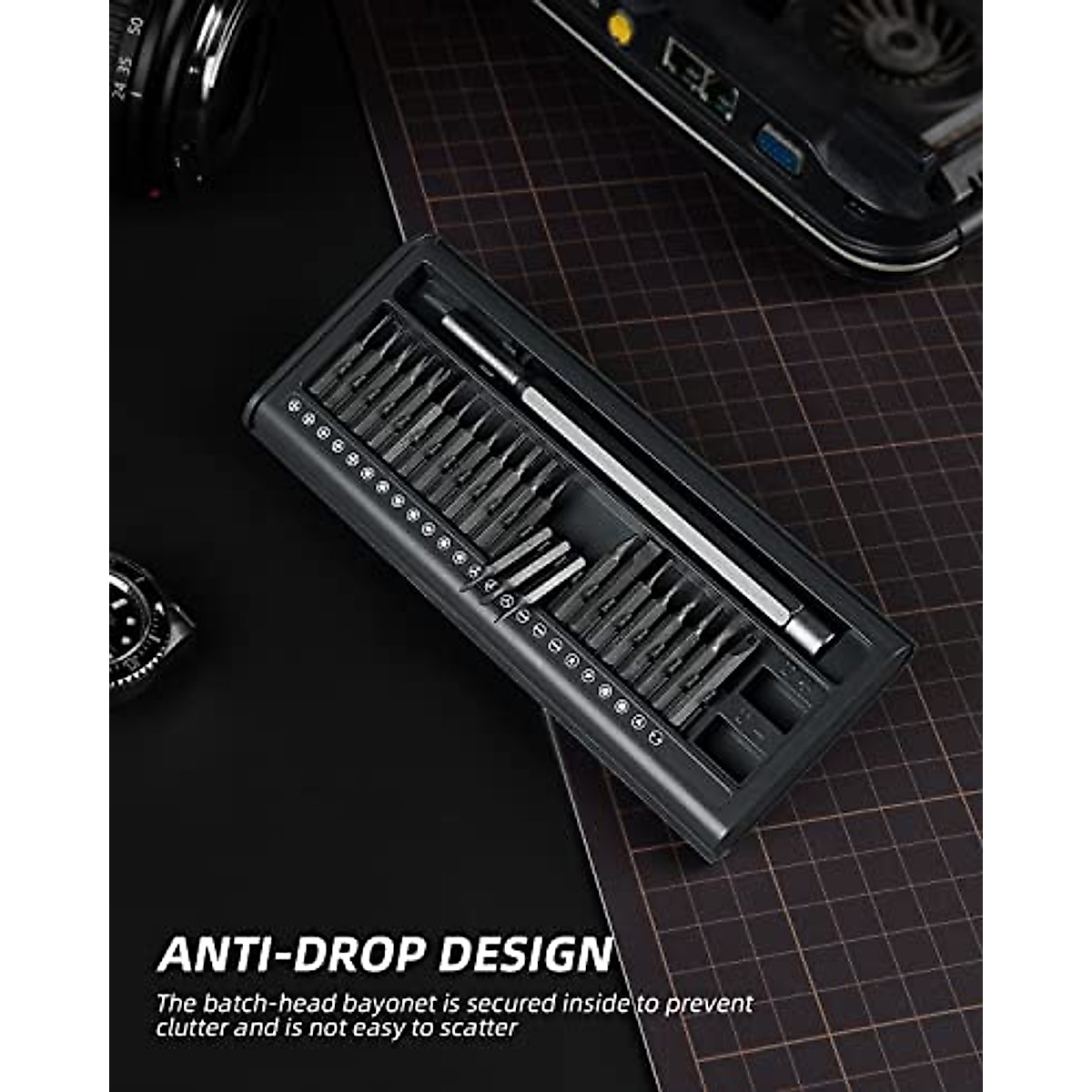 Precision Screwdriver Set,30 in 1 Small Screwdriver Set Mini Pocket Screwdriver Kit Magnetic Repair Tool Kit for Electronics,Computer,Laptop,iPhone,MacBooks,Xbox,Game Console,Eyeglass