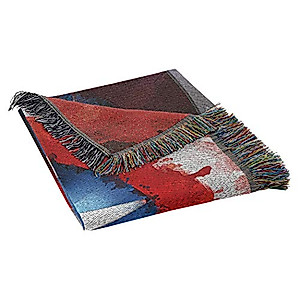 Marvel's Captain America, "Star Shield" Woven Tapestry Throw Blanket, 48" x 60", Multi Color