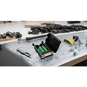 Twinklebay D-SUB DB15 Female 15 Pin Jack Port to Terminal Breakout Board Connector, 2 Row Plug with Case