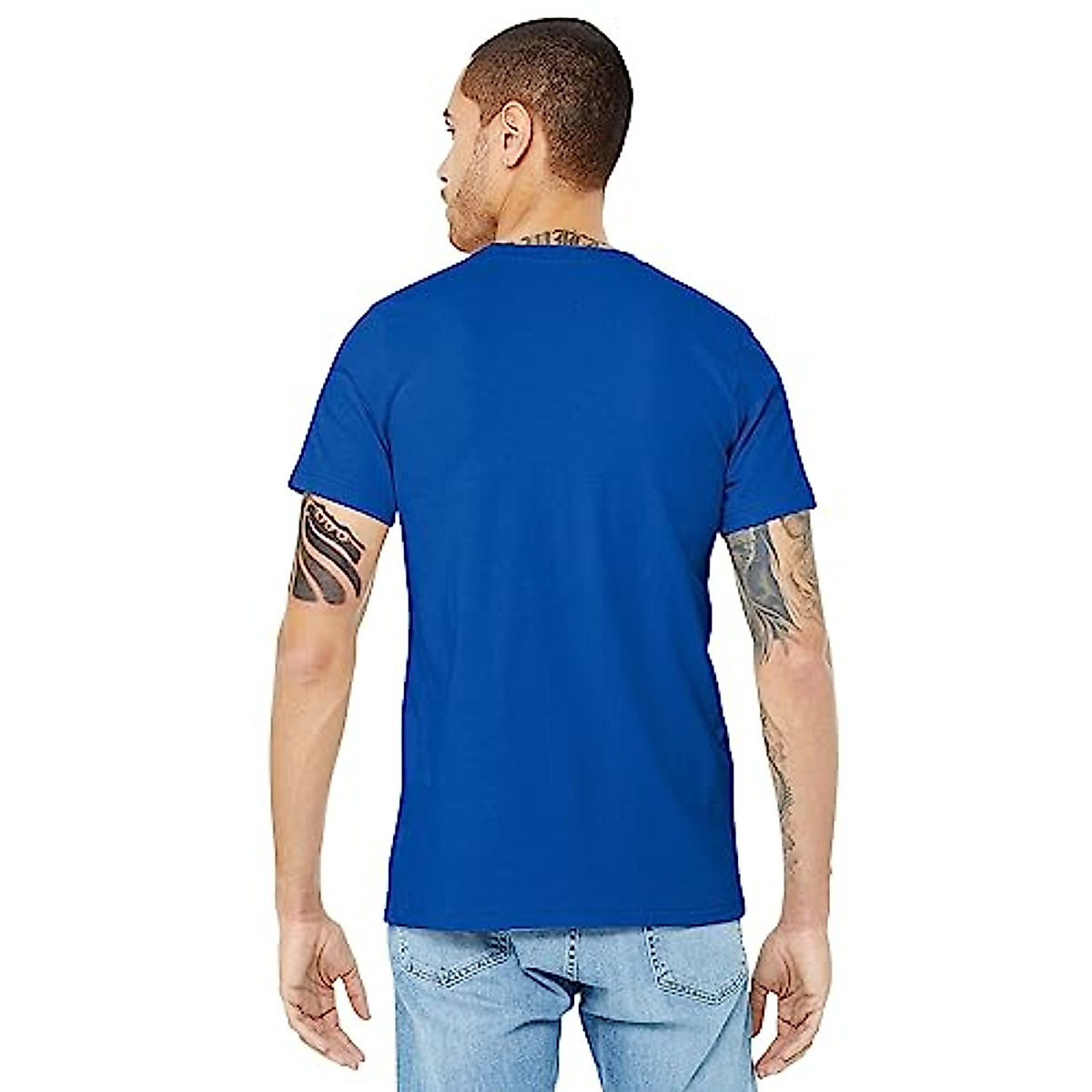 Bella+Canvas Unisex Jersey Short Sleeve Tee, True Royal, X-Large