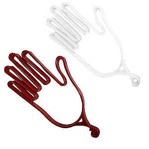 1PC Golf Gloves Stretcher, Golf Accessories Keeper Holder Plastic Glove Stand Gloves Support Frame Golf Gloves Stretcher Hanger,White