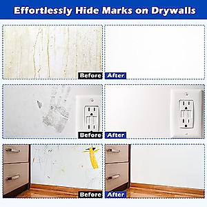 NADAMOO Aerosol White Paint for Wall, Odorless Water Based Drywall Spray for Ceiling Stains Spots, Dry Wall Renovation Paint for Indoor, Drywall Patch Repair Kit, 2 Cans, 450ml/ Can
