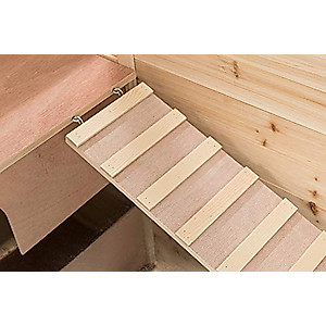 TRIXIE Natura X-Small Indoor Rabbit Hutch, Pet House for Rabbits and Guinea Pigs, Bunny Cage on Wheels, Pull Out Tray