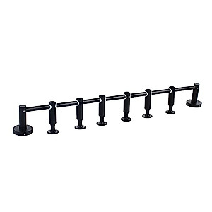 DNYSYSJ Rotating Coat Hooks, Wall-Mounted Coat Hooks Coat Rack, Vertical Wall Hanger with 6 Swivel Arms, Towel Hooks for Bathroom, Entryway Hooks for Scarves, Clothes, Handbags (Black)
