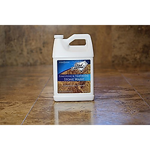 Black Diamond Stoneworks Limestone and Travertine Floor Cleaner: Natural Stone, Marble, Slate, Polished Concrete, Honed or Tumbled Surfaces. Concentrated Ph. Neutral.1 Gallon