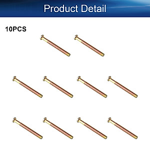 Yinpecly 10Pcs M8 × 75mm Carbon Steel Inner Hex Flat Head Screw Hex Socket Flat Head Screws Furniture Bolts Colorful Tone