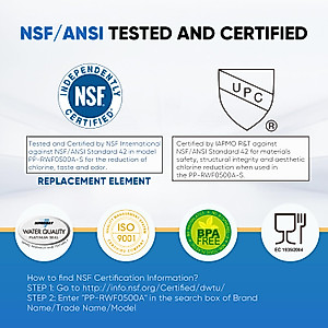 PUREPLUS 4396508 Refrigerator Water Filter, Replacement for EDR5RXD1, EveryDrop Filter 5, 4396510, 4392857, Kenmore 46-9010, 9085, LC400V, WF-NLC240V, RFC0500A, WF285, W10186668, 3Pack
