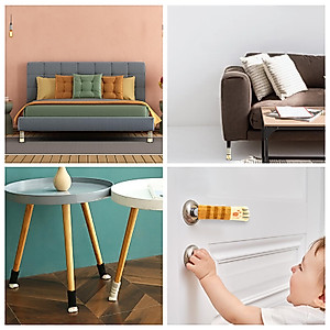 GETKEN 16 Pack Fabric Chair Socks, Chair Leg Caps Protectors for Hardwood Floors, Chair Leg Floor Protectors for Furniture Legs - 4 Sets Chair Leg Covers to Protect Floors