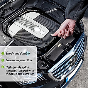 Frokom 100pcs 8mm Hole Size Nylon Car Bumper Retainer Clips Push Type UTV ATV Fender Push Clips for Toyota 52161-02020 52161-16010,GM 21030249 Ford N807389S