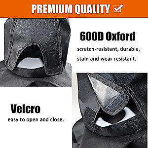 BeadChica 30 lb Propane Tank Cover,Gas Tank Cover for RV Travel Trailer Propane Tank, Waterproof Heavy Duty Oxford