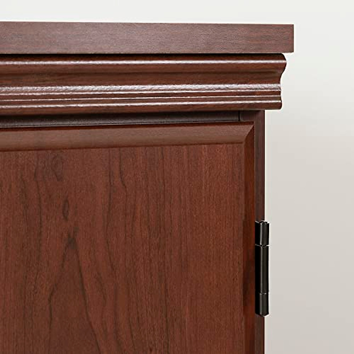 South Shore Tall 4-Door Storage Cabinet with Adjustable Shelves, Royal Cherry