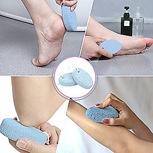Pumice Stone 2 Pcs, Natural Lave Pumice Stone for Feet/Hand, Small Callus Remover/Foot Scrubber Stone for Men/Women by MAYKI