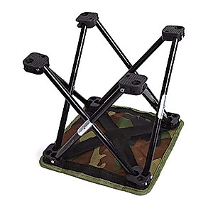 TRENTSNOOK Exquisite Camping Stool Folding Stool Camping Hiking Beach Portable Fishing Chair Camouflage Light Leisure Fishing Tool (Color : Army Green)