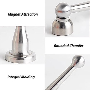 Zhi Jin 1Pc Door Stopper Stainless Steel Magnetic Door Stop Floor Door Catch Security Doorstop Holder Bumper