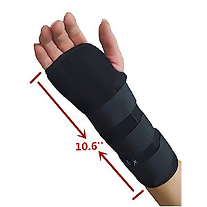 Rousu Medi Forearm and Wrist Support Splint Brace Forearm Immobilizer Brace (Left hand)