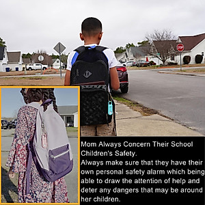 130dB Personal Safety Alarm Strobe Light. Loud Sound Keychain Siren with Carabiner for Women, School Children, Night Runners, Hiking. Bear Alarm Deterrent. SOS Emergency Self Defense Alerts. Black