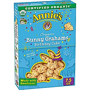 Annie's Organic Birthday Cake Bunny Graham Snacks, 7.5 oz.