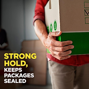 Scotch Sure Start Shipping Packaging Tape, 1.88" x 54.6 yd, Designed for Packing, Shipping and Mailing, No Splitting or Tearing, 3" Core, Clear, 8 Rolls (3450-8)