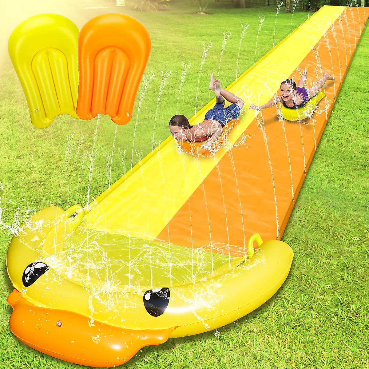 TOY Life Duck Water Slide, Slip Slide, Waterslide, Water Slides for Kids Backyard, Slip N Slide, Water Slide Adult, Shark Themed Slip and Slides for Kids Backyard, Waterslide for Kids