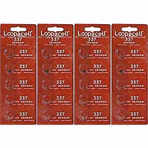 Loopacell 337 (SR416SW) 1.55V Silver Oxide Watch Battery (20 Batteries)