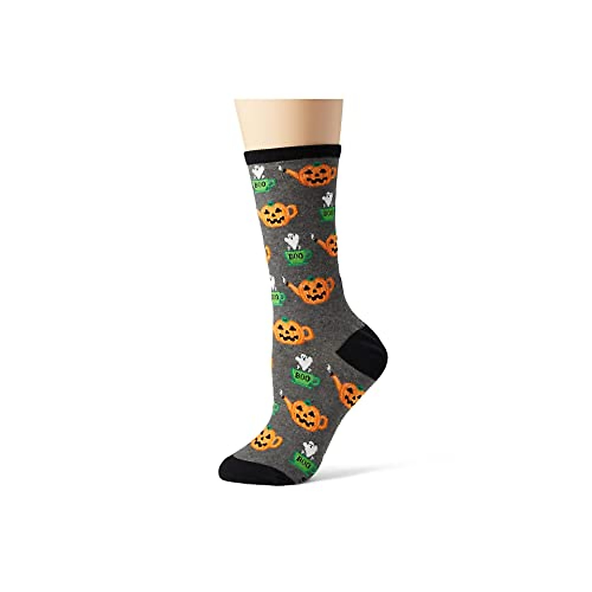 Socksmith Pumpkin Spice Tea Charcoal Heather 9-11 (Women's Shoe Sizes 5-10.5)