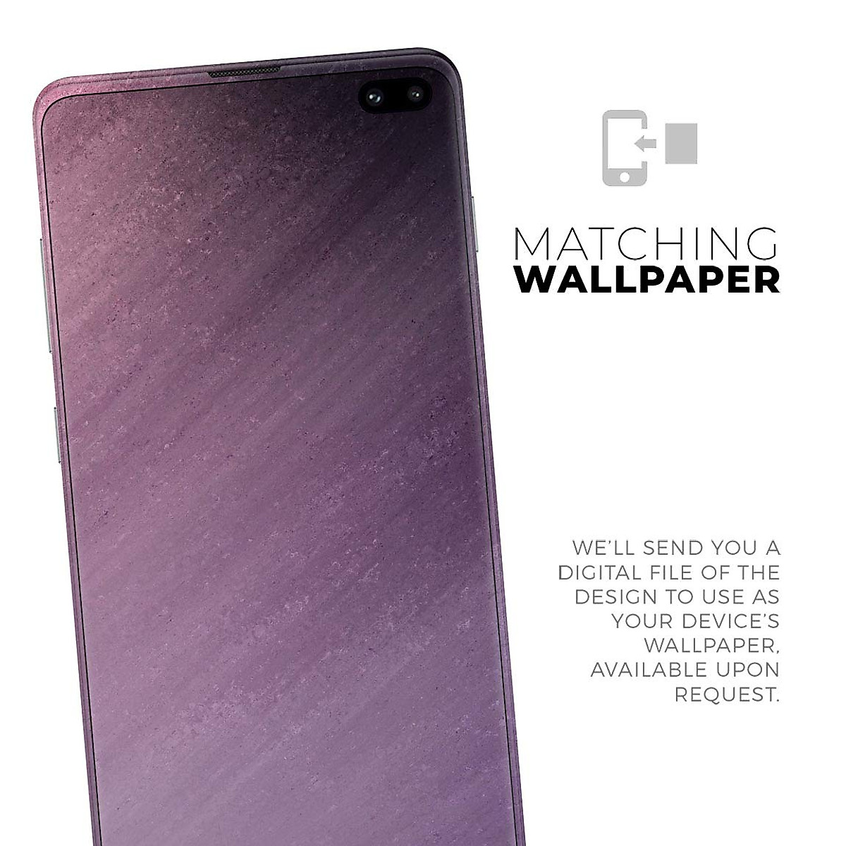 DesignSkinz Purple Dust Protective Vinyl Decal Wrap Skin Cover Compatible with The Samsung Galaxy S20 (Screen Trim & Back Glass Skin)
