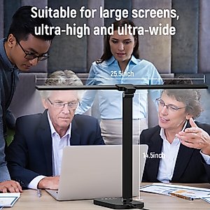 Adjustable Foldable Desk Lamp for Home Office - Double Swing Arm Bright LED Desk Light, Eye-Caring Architect Task Lamp, Touch Control Desktop Lamp Dimmable Table Desk Light for Work/Study/Craft
