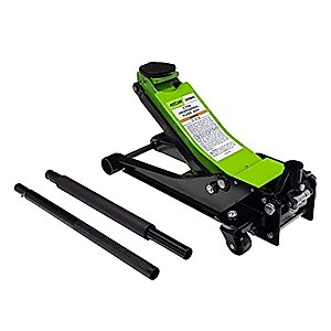 Arcan 3 Ton (6,000 lbs.) Steel Floor Jack Quick Rise Dual Piston Pump Low Profile, Car Jack, Truck Jack, Service Jack, Farm Jack (A20002_A20003)