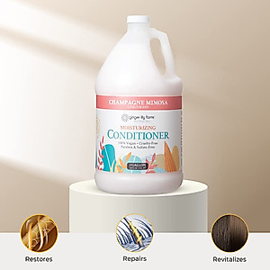 Ginger Lily Farms Botanicals Moisturizing Conditioner for Dry Hair, Champagne Mimosa, 100% Vegan & Cruelty-Free, Citrus Blend Scent, 1 Gallon (128 fl oz) Refill