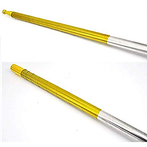 nvyue Magic Pocket Staff for Professional Magician Stage Portable,Pocket Arts Staff Magic Tricks Accessories (110cm Gold-Silver)