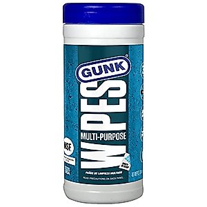 GUNK MPDW30 Multi-Purpose Degreasing Wipes 30-Count 8 x 12 inch 2-Sided Smooth or Scrubby Texture