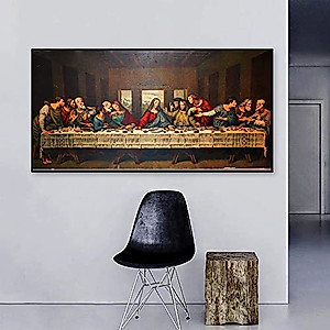 The Last Supper Painting Wall Art Leonardo Da Vinci Wall Art Art Reproductions Poster The Last Supper Wall Decor for Dining Room Living Room Home Unframed 12x24inches/30x60cm