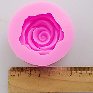 BeeSpring Flower Bloom Rose Shape Silicone Fondant Soap 3D Cake Molds Cupcake Jelly Candy Chocolate Decoration Baking Tool Mould