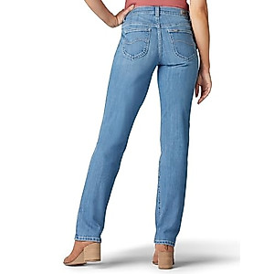 Lee Women's Relaxed Fit Straight Leg Jean, Inspire Blue, 12 Medium