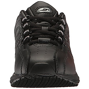 Dr. Scholl's Shoes Women's Kimberly II Slip Resistant Work Sneaker,Black Leather,9 Wide