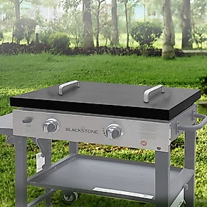 Griddle Hard Cover for 28” Blackstone, Flat Top Grill Lid with 2 Handles for Black Stone, 28 inch Blackstone Griddle Cover Accessories, Flat Top Griddle/Grill Cover