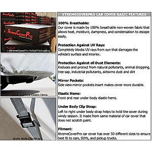 Car Cover fits 2009 2010 2011 2012 2013 2014 2015 2016 2017 2018 2019 Ford Flex XTREMECOVERPRO PRO Series Grey