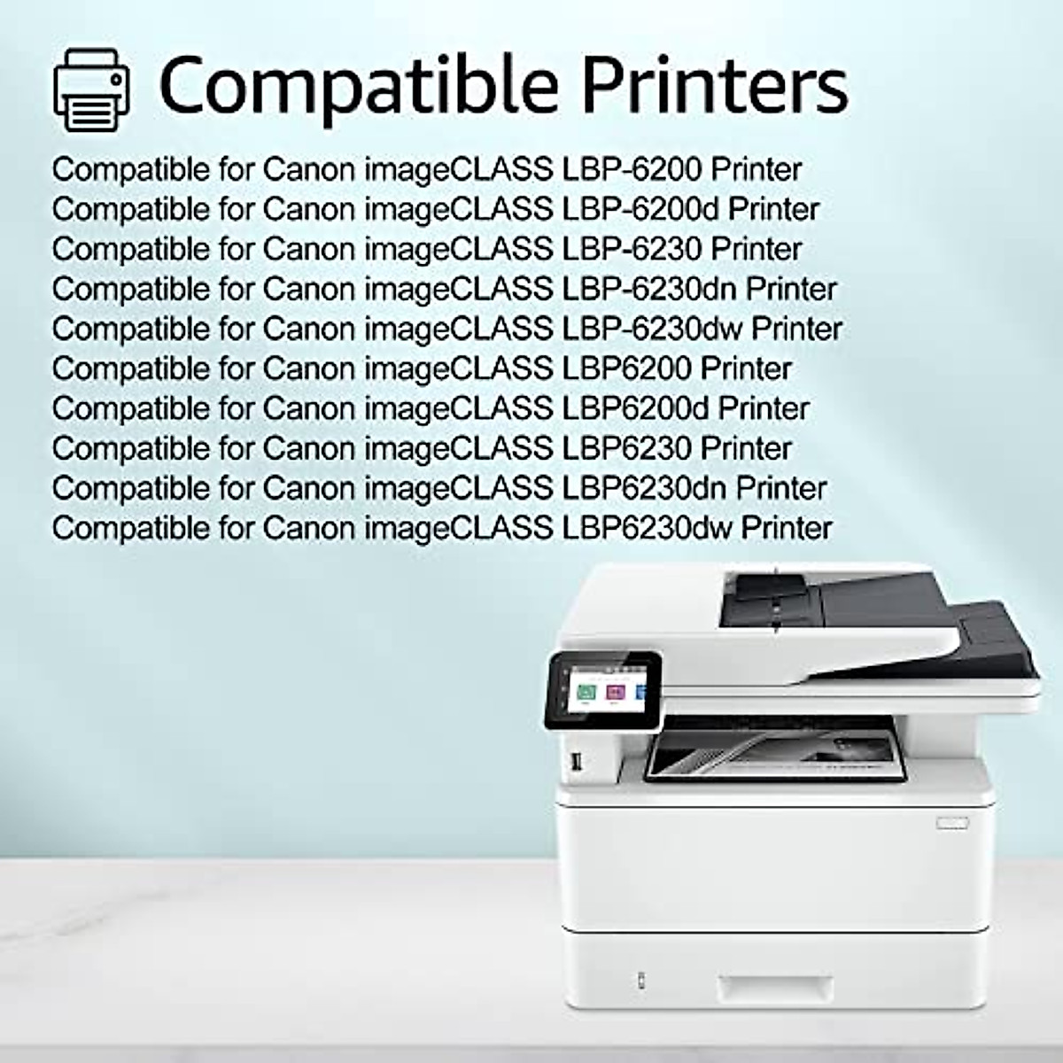 greencycle Compatible Toner Cartridge Replacement for Canon 126 CRG-126 CRG126 3483B001 ImageClass LBP6200d LBP6230dw Printer (Black,1 PK)